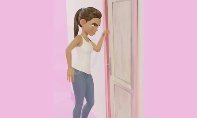 Do disney pixar art cartoon style character model portrait render rig ...