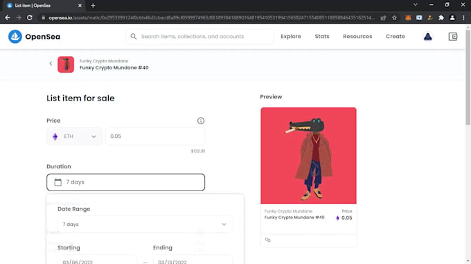 Bulk upload nfts to opensea by Tjmofficial | Fiverr