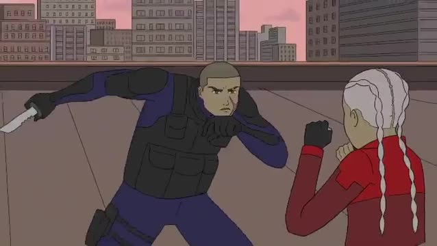 2d traditional modern cel animation motion graphic fighting anime ...