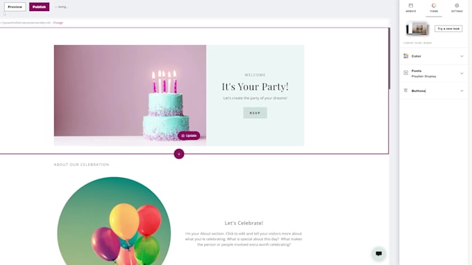 Help you create a birthday party website with an online rsvp invitation ...