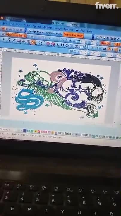 Digitize logo unique and machine friendly embroidery by Embrizz | Fiverr