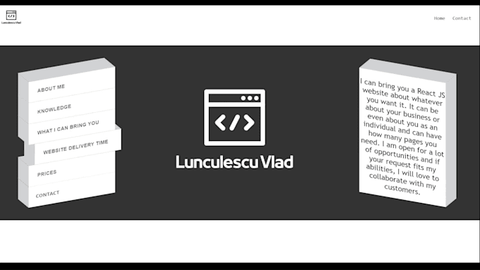 Make you a react website by Lunculescuvlad | Fiverr