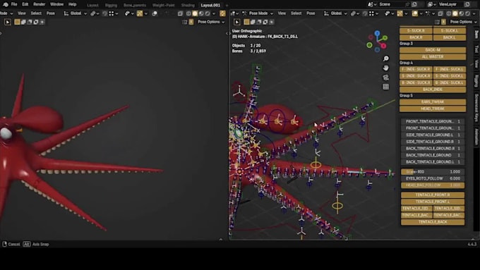 Do rig in blender full character with facial rig by Vali_rigger | Fiverr