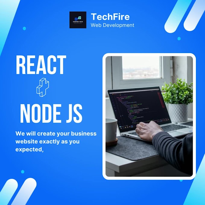 Create a website for your business using react and node js by Tecfir ...