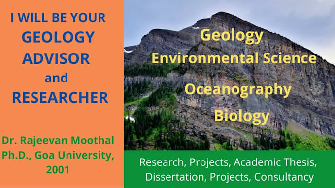 Help you in geology and earth science research and projects by ...