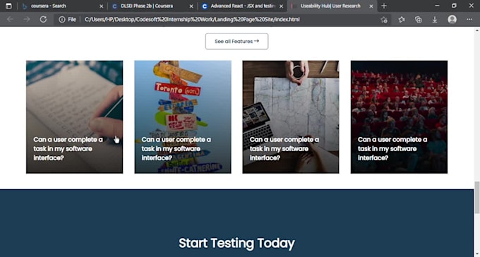 Make html css react js websites by Umarmushtaq007 | Fiverr
