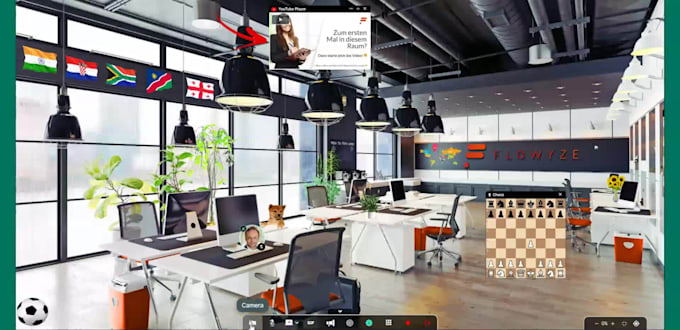 Create 3 virtual interactive rooms by Virtualrooms | Fiverr
