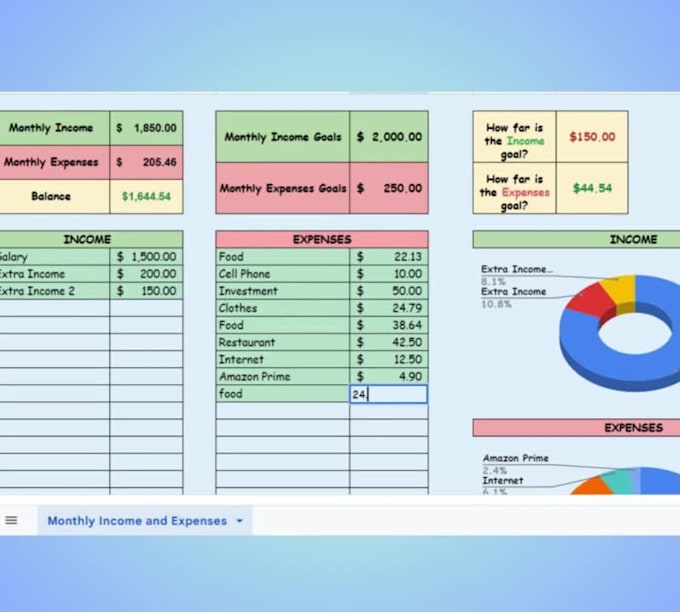 Personalize google sheets budget plan for your store online by Style ...