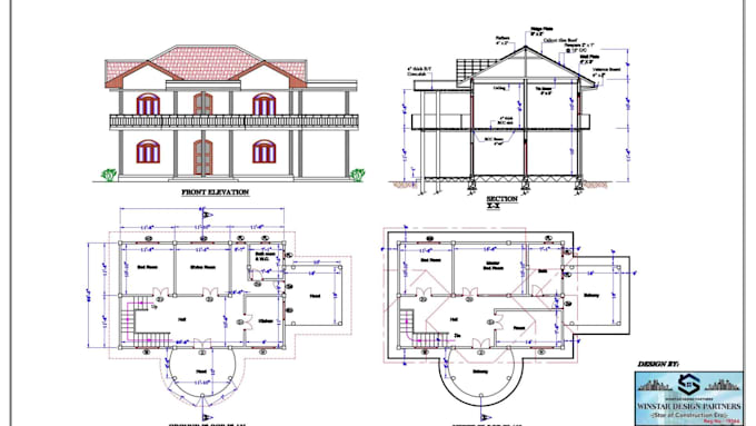 Design 2d autocad architectural floor plans by Sangkeetha | Fiverr