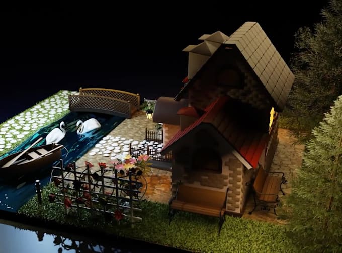 3d environments models in blender by Larastecenko | Fiverr