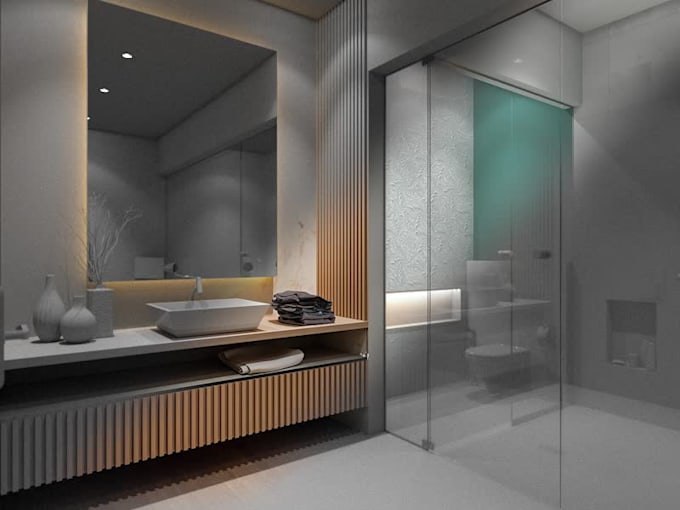 Do create visual for your bathroom by Rulitambunan | Fiverr