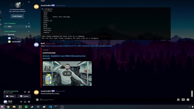 Make a discord bot using python by Esfes_id | Fiverr