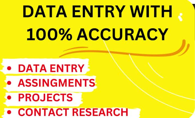 Do fastest data entry in one day and assignments by Mrgadgets754 | Fiverr