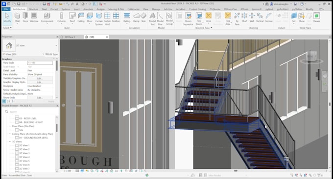Prepare a presentation drawing for you with revit by Quebros | Fiverr