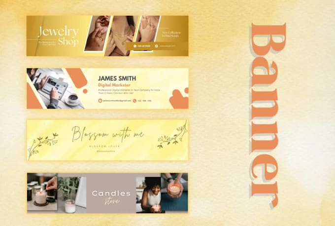 Design a custom etsy banner cover and logo icon in 24 hours by ...