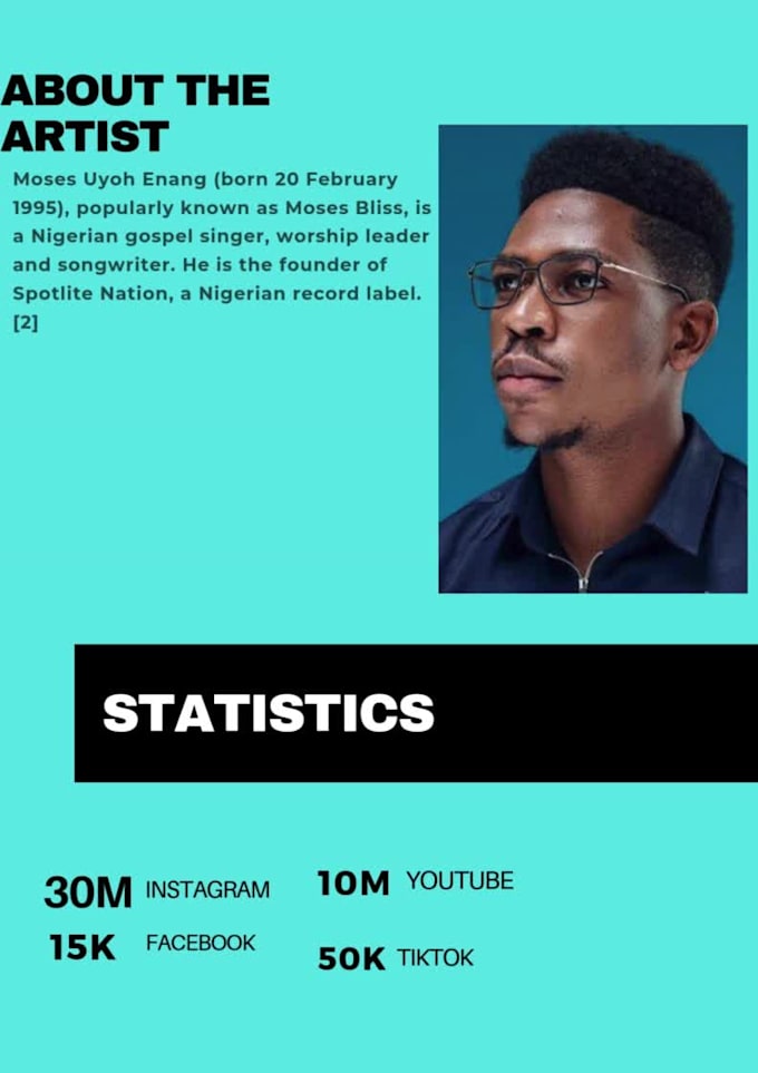 Design media kit, advance level epk, artist epk, electronic presskit ...