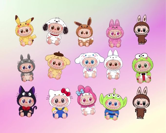 Custom labubu character, design pop mart style art by Fidogreat | Fiverr