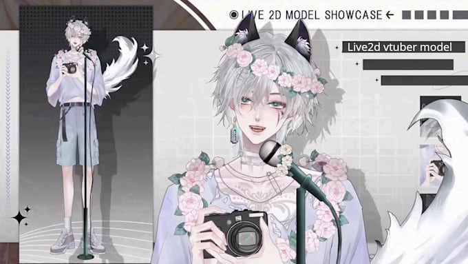 Draw pro live2d model, vtuber rigging, anime style, stream avatar ...