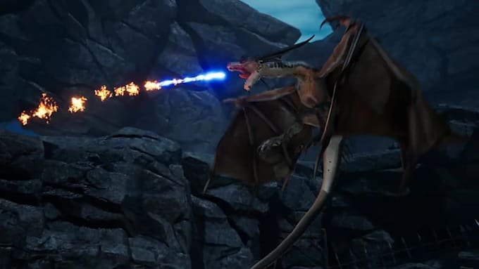 Do photorealistic cgi dragon design, 3d dragon rigging, 3d dragon ...