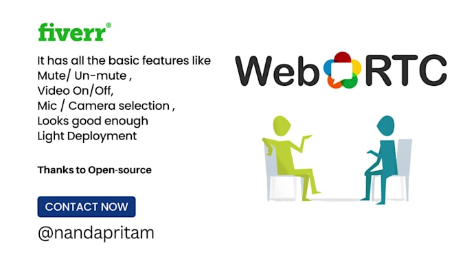 Webrtc p2p video chat application by Nandapritam | Fiverr