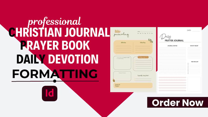 Design, format christian journal, daily devotion, prayer book ...