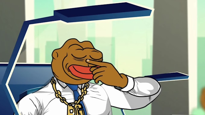 Funny 2d anime animation, 2d memecoin animation, animated gif faceswap ...