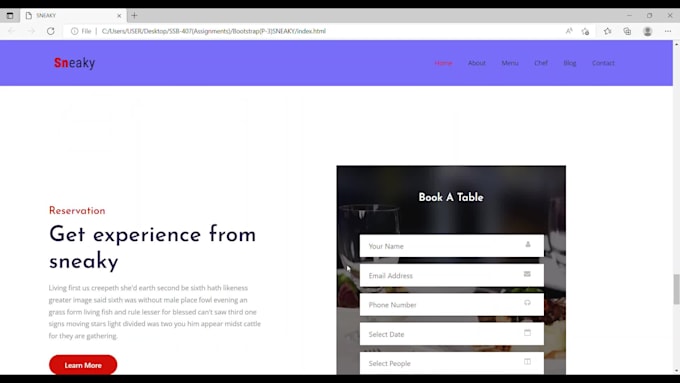 Convert psd to html bootstrap, xd, figma to html css with responsive by ...