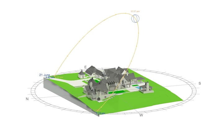 Create accurate sun path and shadow projections of your building by ...