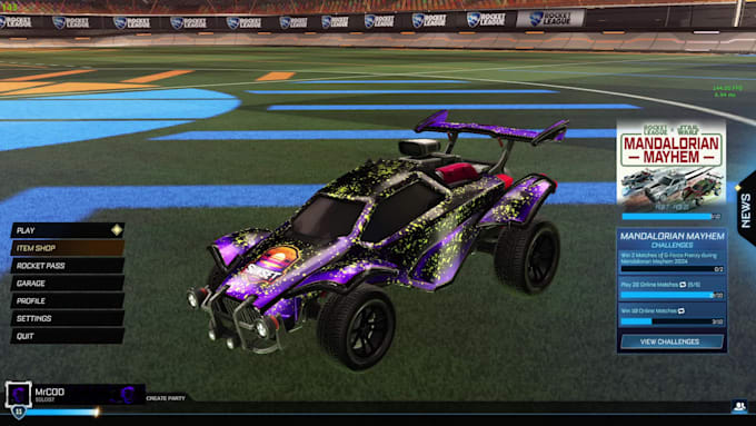 Make you a custom rocket league decal and a matching ball by ...