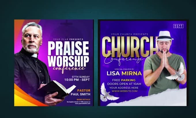 Design eye catching event flyers church flyers by Adewale_toke | Fiverr