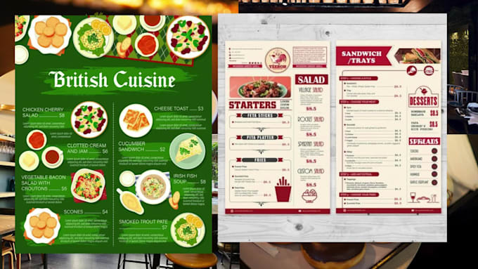 Design a professional menu card for restaurants, cafes, and takeaways ...