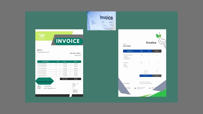 Design stunning invoices template canva and word by Sajidaparvee418 ...
