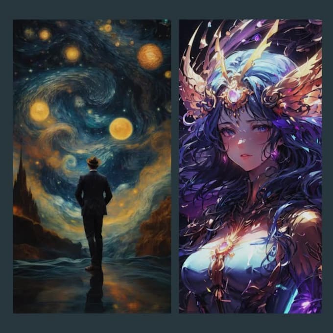 Generate custom digital art illustrations and unique designs by ...