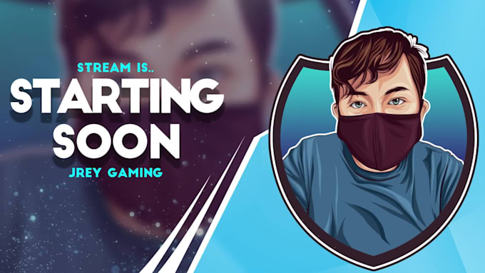 Create your full stream overlay and gaming logo by Madebyjrey | Fiverr
