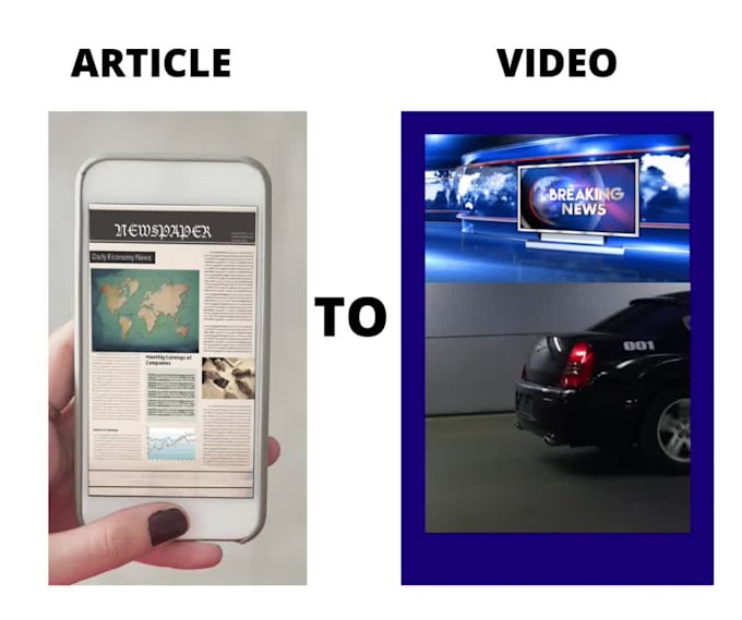 Turn your article into a video by Eclatantpower | Fiverr