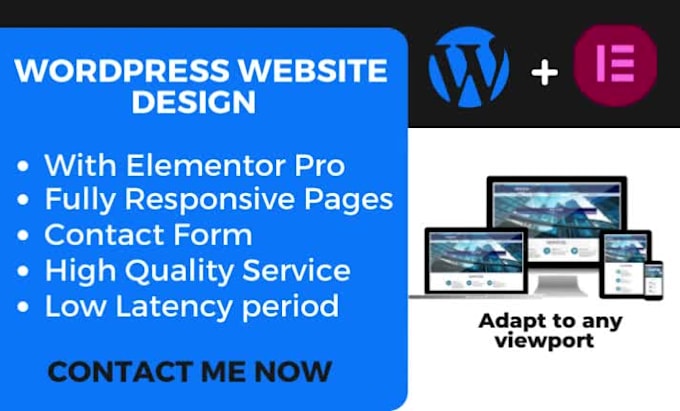 Build wordpress website design fully responsive using elementor pro by Simondeegeek | Fiverr