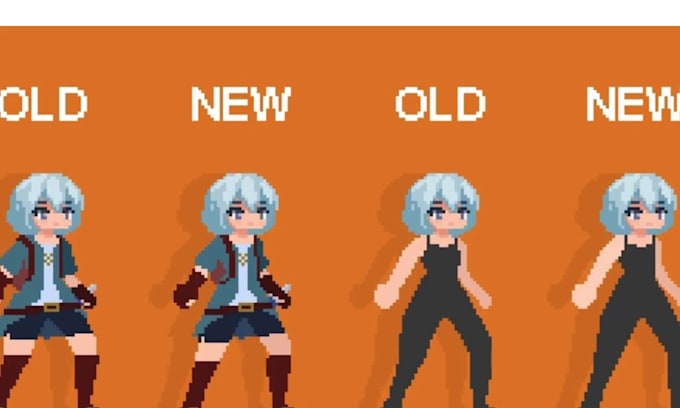 Create pixel art animation character designs for your games and ...