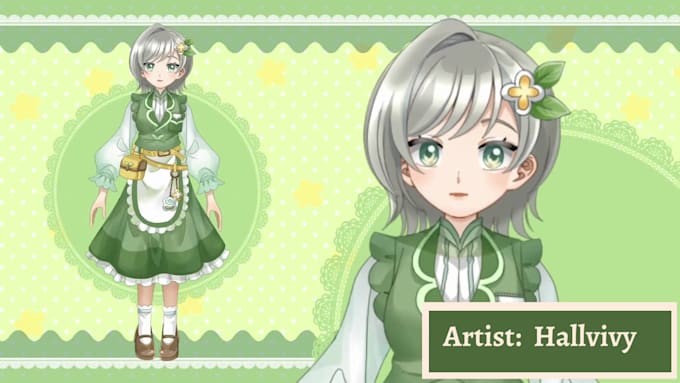 Draw vtuber model, pngtuber model, 2d vtuber design, anime by Hallvivy ...