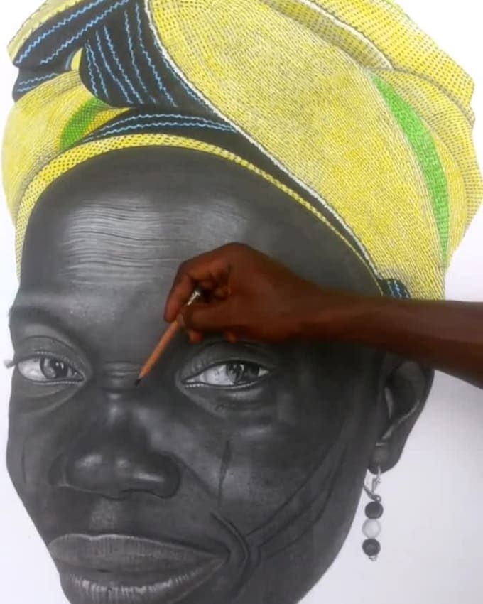 Draw a hyper realistic drawing for you by Ajadudrawsnft | Fiverr