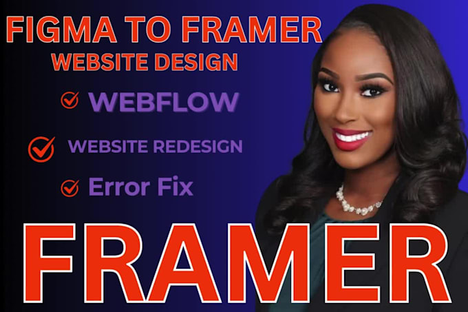 Framer website design webflow animated website figma to framer 3d website fix by Blessing_ikiebe ...