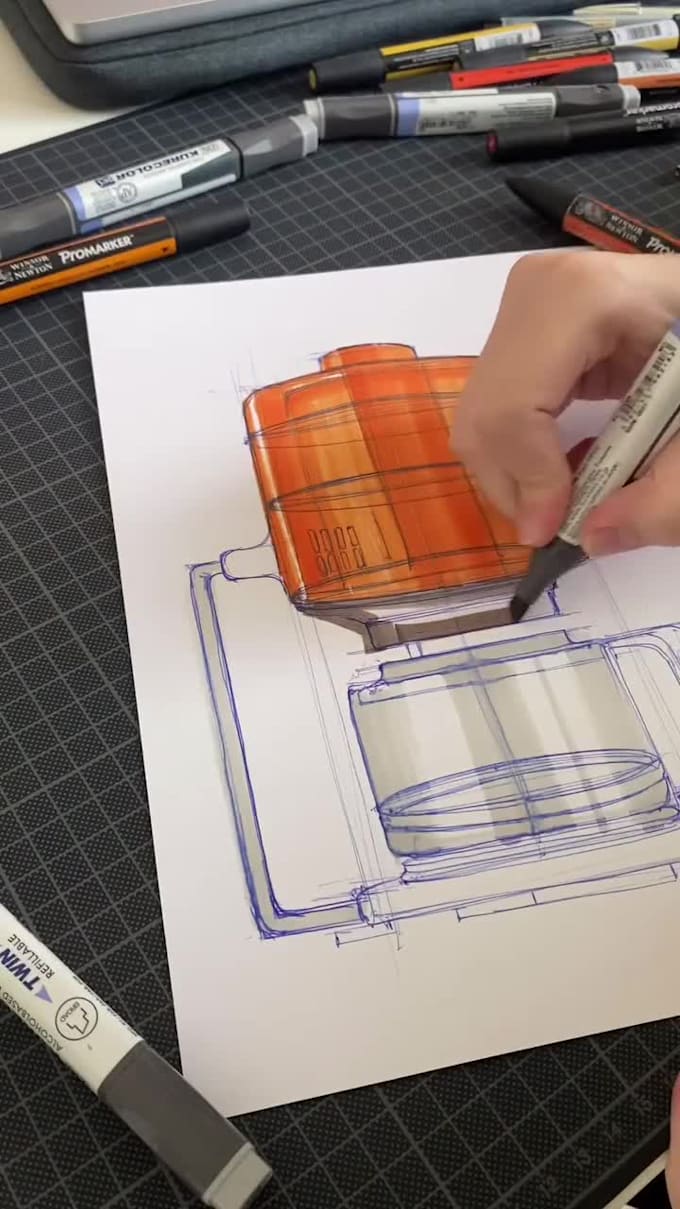 Develop innovative product concepts from idea to hand sketch product ...