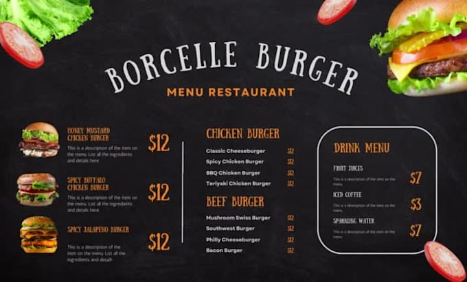 An amazing menu design, food menu, restaurant menu by Mohidsheikh145 ...