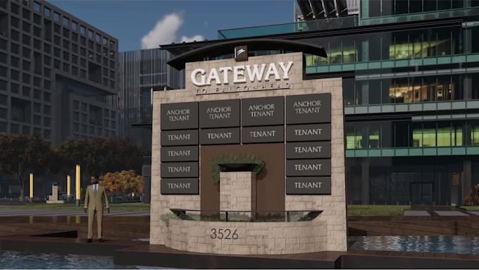 Create a retail signage design proposal and technical drawing by ...