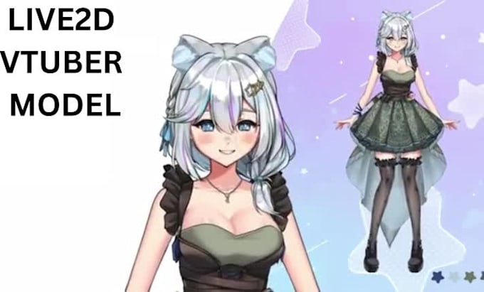 Draw and rig 2d vtuber model, live2d vtuber, live2d rigging for vtube studio