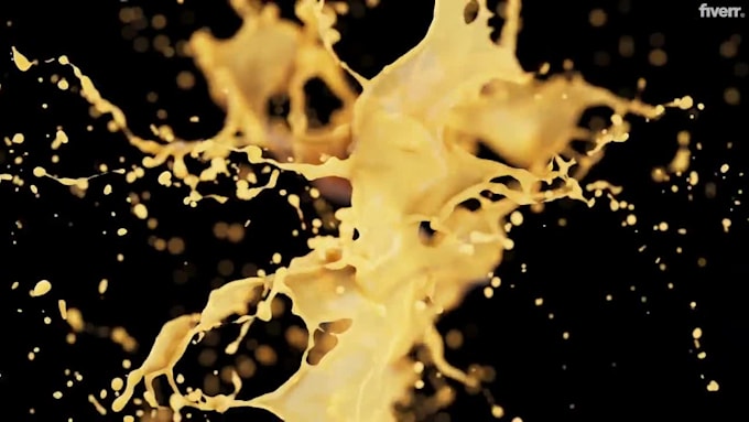 Create 3d water simulation, liquid animation, cgi animation, 3d fluid ...