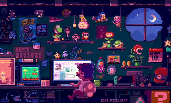 Create pixel art animations, sprites, pixel art nft nsfw gifs ...