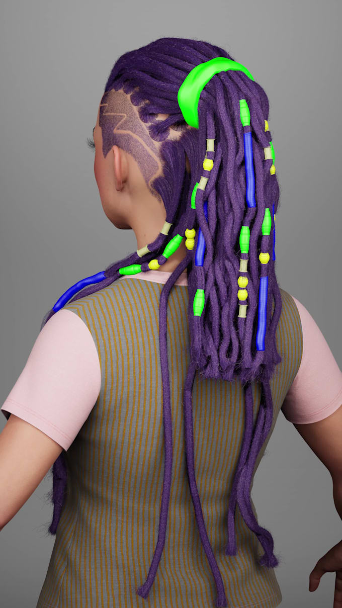 Create realistic 3d metahuman hair 3d hair groom, xgen hair unreal ...