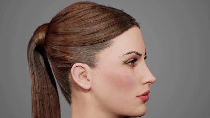 Create realistic 3d hair groom unreal metahuman 3d metahuman unreal engine by Zihnatart | Fiverr