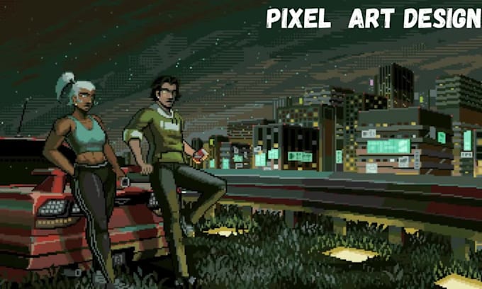 Draw pixel game art,2d sprite sheet pixel game animation by David ...