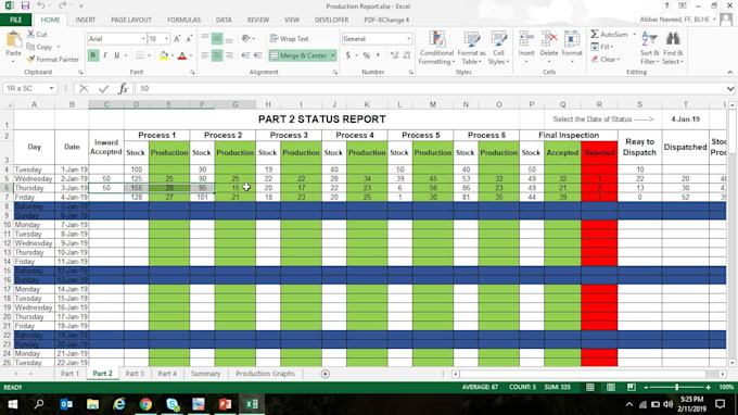 Prepare status report for batch production by Ammar33202 | Fiverr